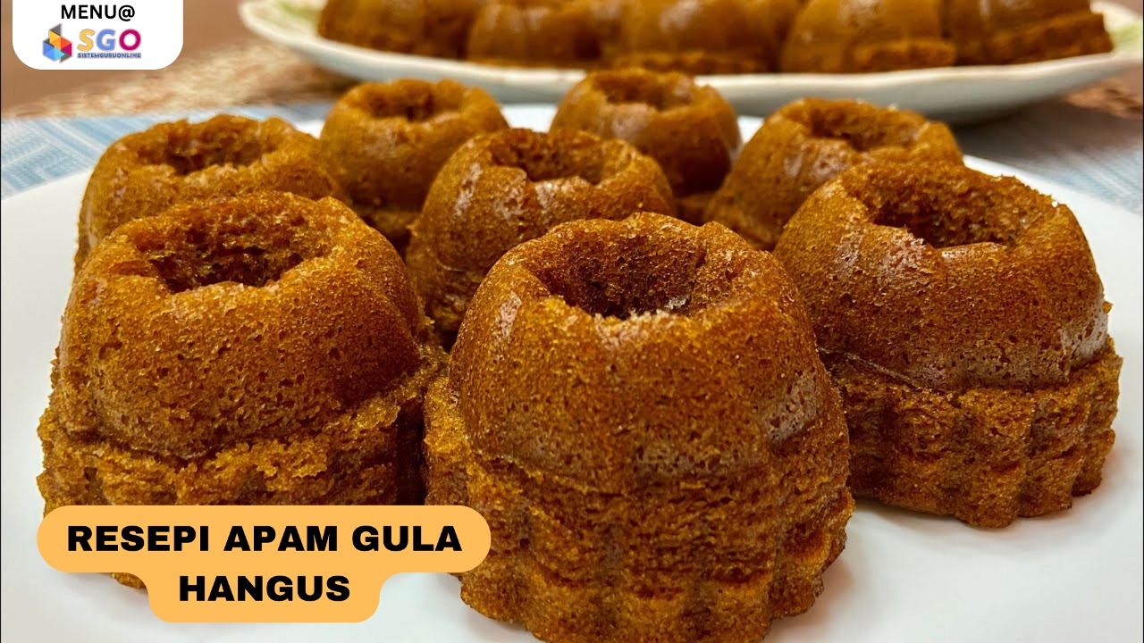 Resepi Apam Gula Hangus Lembut Dan Cair Dalam Mulut