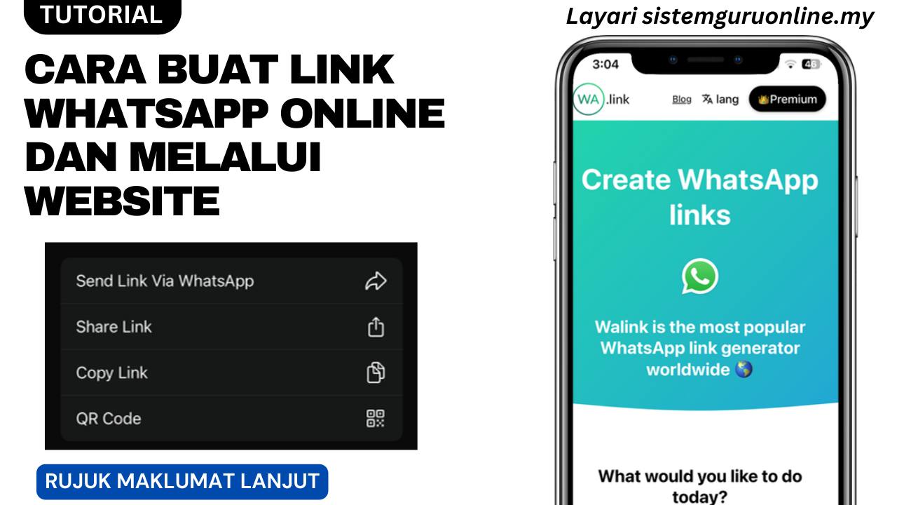 Tutorial Cara Buat Link Whatsapp Online Dan Melalui Website