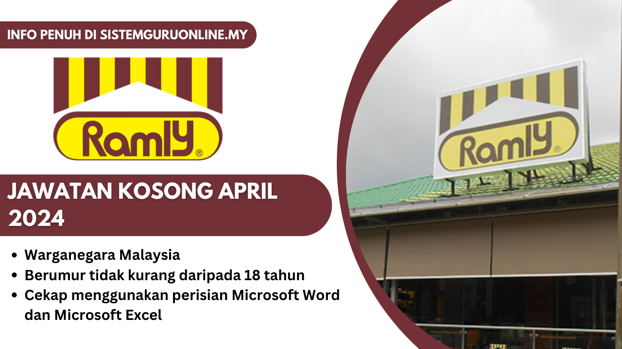 Makluman Jawatan Kosong Ramly Ogos 2024