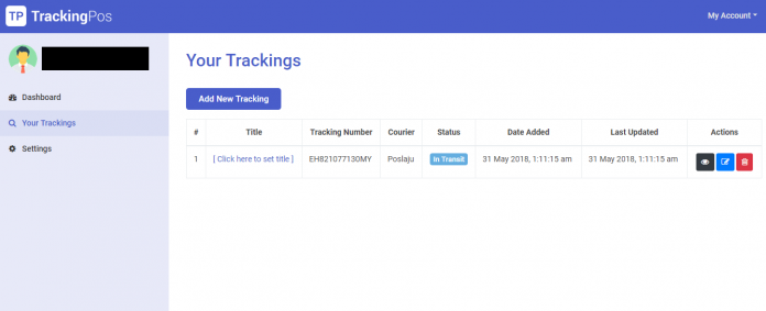 Trackingpos Live Notifications Tracker : Trace Pergerakan Parcel Secara ...