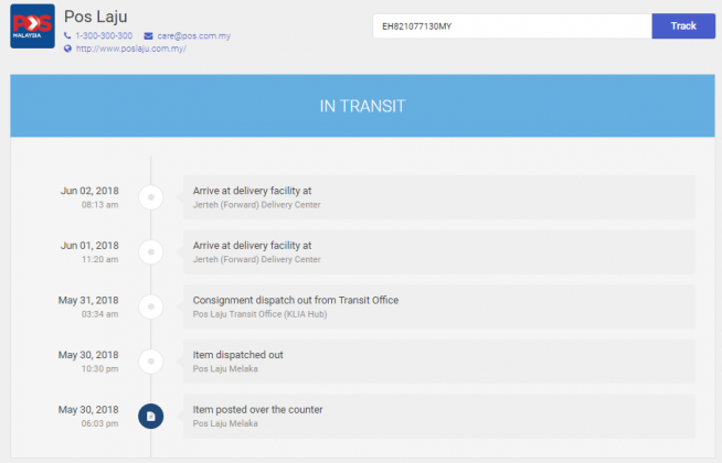 Trackingpos Live Notifications Tracker : Trace Pergerakan Parcel Secara ...