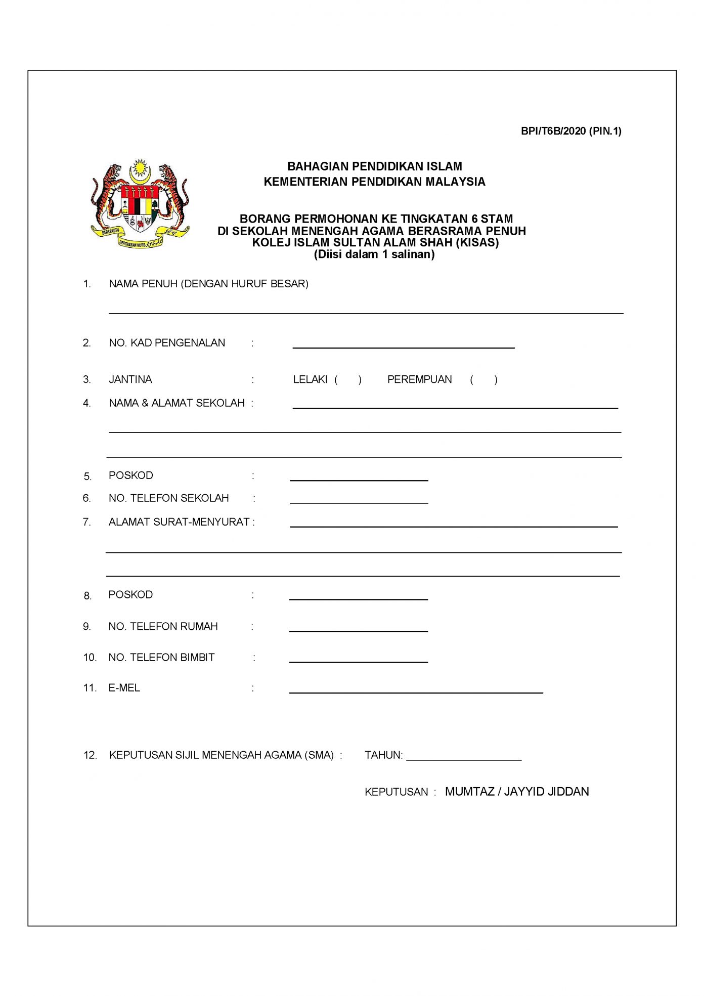 Permohonan Ke Tingkatan 1 Sekolah Kawalan 2020 - vrogue.co Permohonan Ke Tingkatan 1 Sekolah Kawalan 2020 - vrogue.co