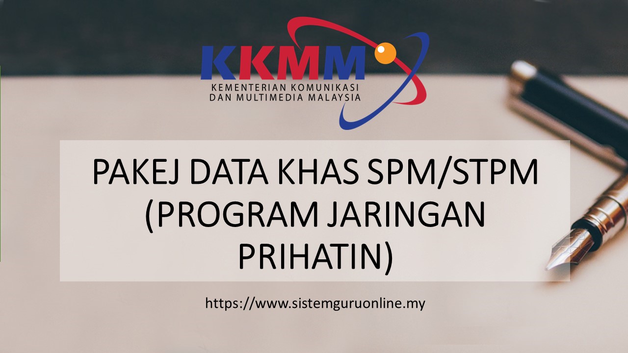 PAKEJ DATA KHAS SPM STPM (PROGRAM JARINGAN PRIHATIN) TAHUN 2021 OFFICIAL