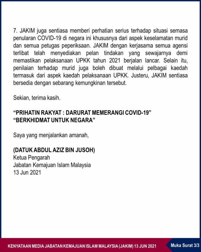 Official Jadual UPKK Bagi Calon 2020 Dan 2021