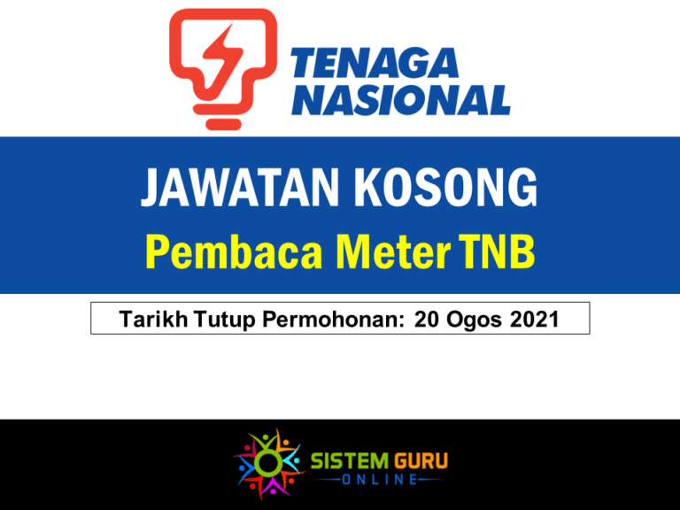 Jawatan Kosong Pembaca Meter TNB Effective Ogos 2021