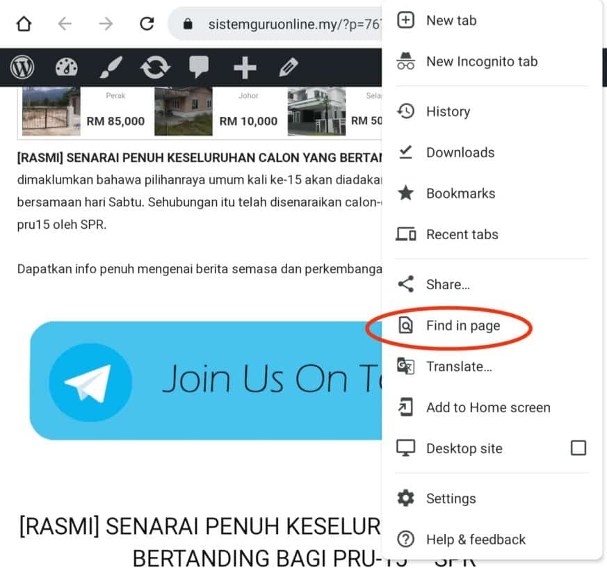 SENARAI PENUH KESELURUHAN CALON YANG BERTANDING BAGI PRU 15