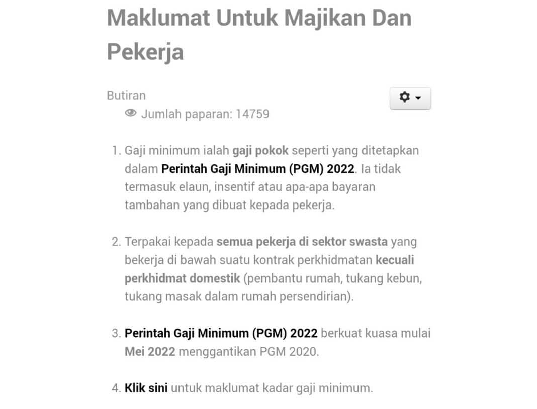 Penangguhan Perintah Gaji Minimum Malaysia Bagi Tahun 2023