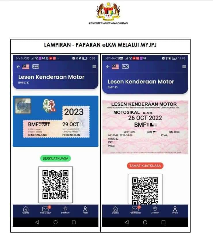 MyJPJ: Lesen Memandu (e-LMM) & Cukai Jalan (e-LKM) Online