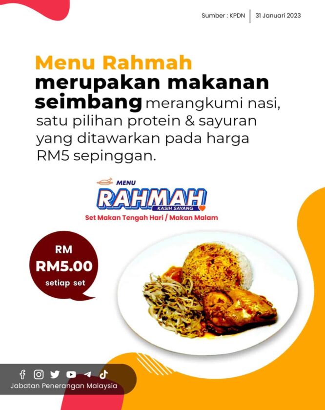 Menu Rahmah RM5 Dan Lokasi Terkini