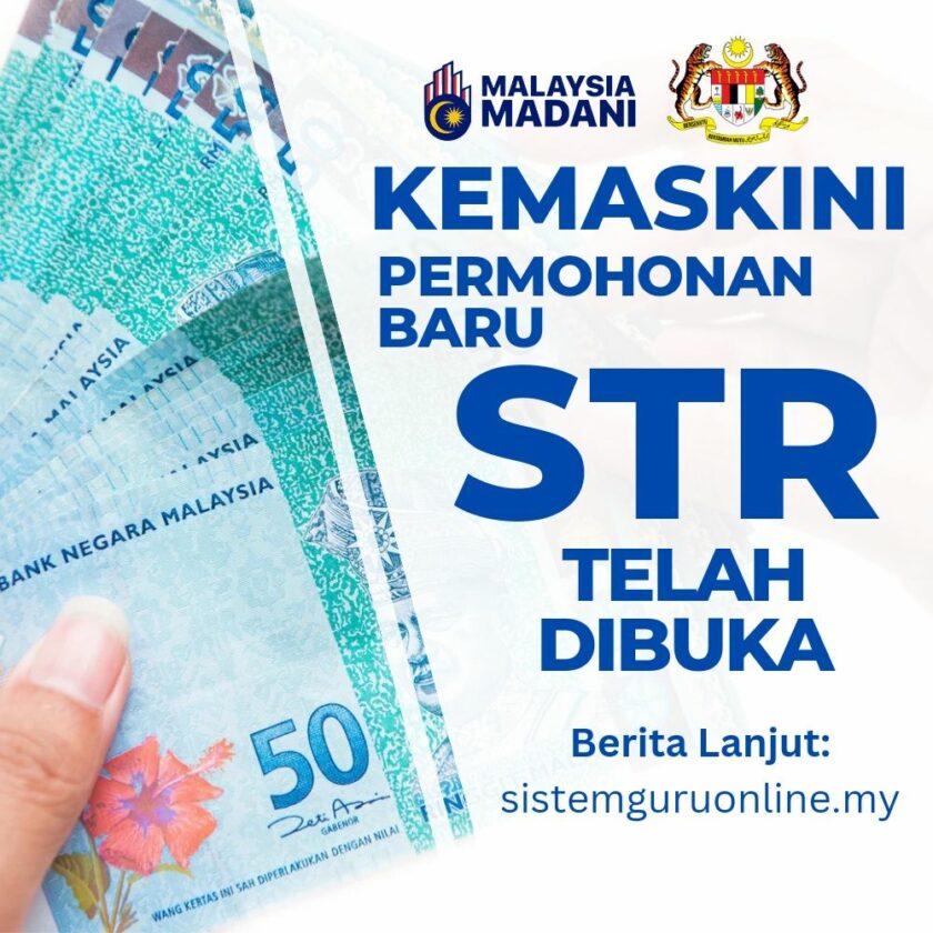 Kemaskini Permohonan Baru STR Kini Dibuka