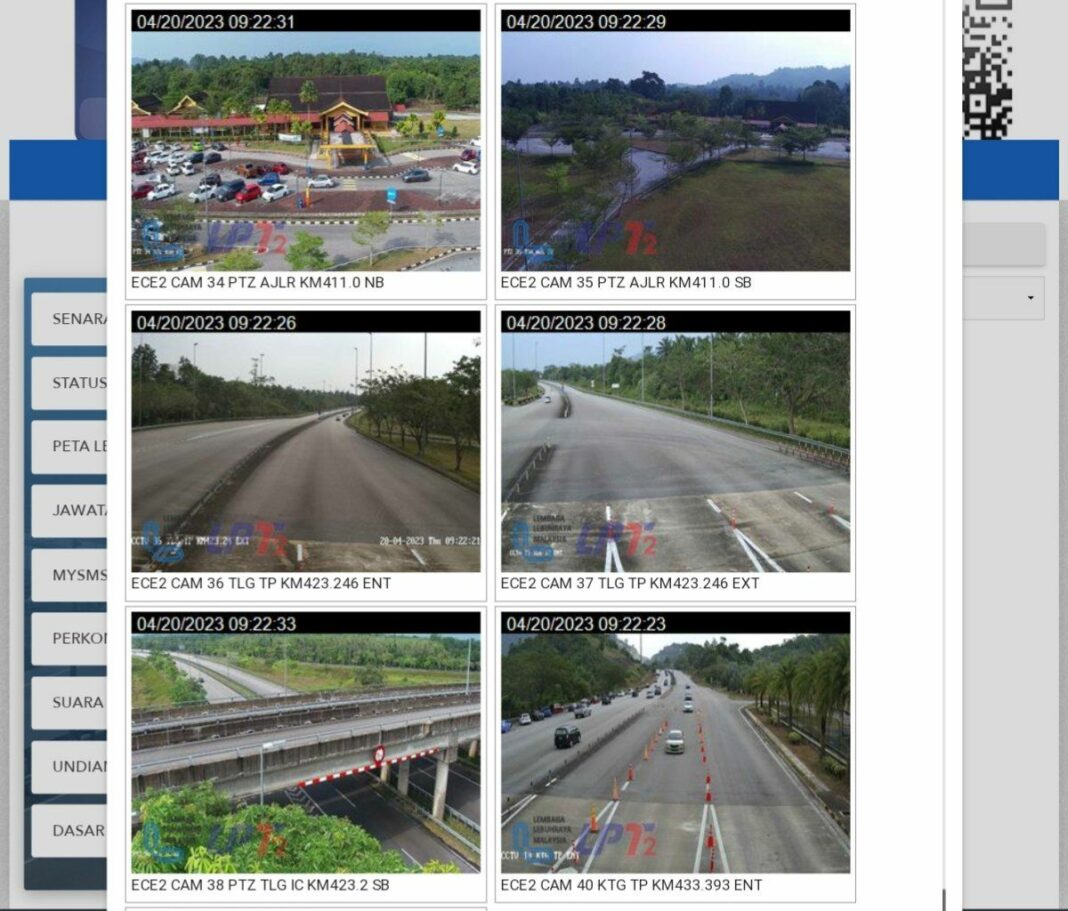 Free Cara Check CCTV Trafik Di Highway PLUS Secara Live