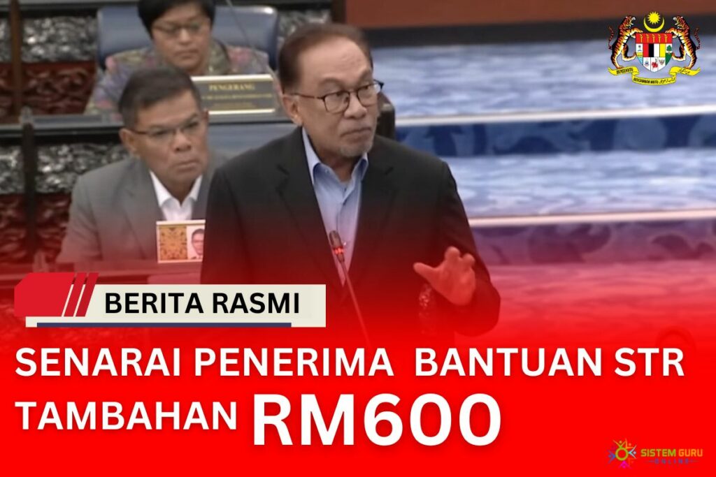STR Tambahan RM600 Berserta Senarai Penuh Penerima