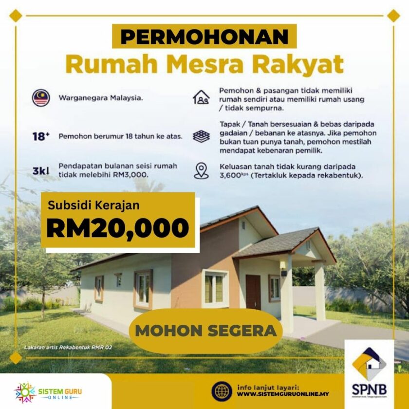 PERMOHONAN RUMAH MESRA RAKYAT SPNB ONLINE 2020