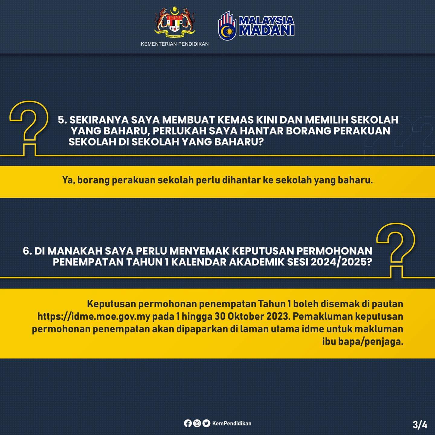Panduan Pendaftaran Kemasukan Kanak-kanak Tahun 1 Bagi Sesi 2024/2025