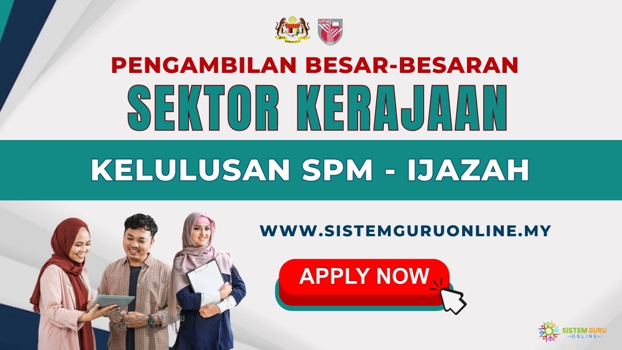 Permohonan Jawatan Kosong Sektor Kerajaan Tahun 2023