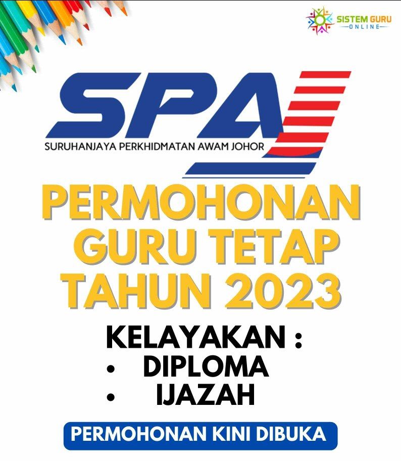 Pengambilan Guru Pegawai Perkhidmatan Pendidikan Gred DG 41,29 Kini Dibuka