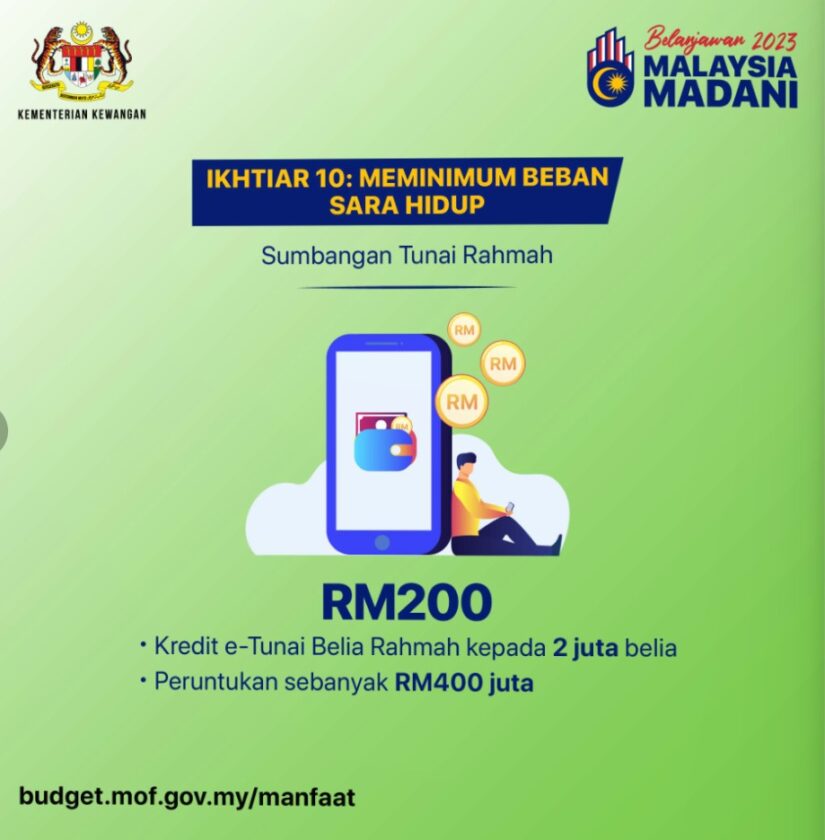 Bantuan E-Wallet RM200 Boleh Ditebus Bermula Hari Ini