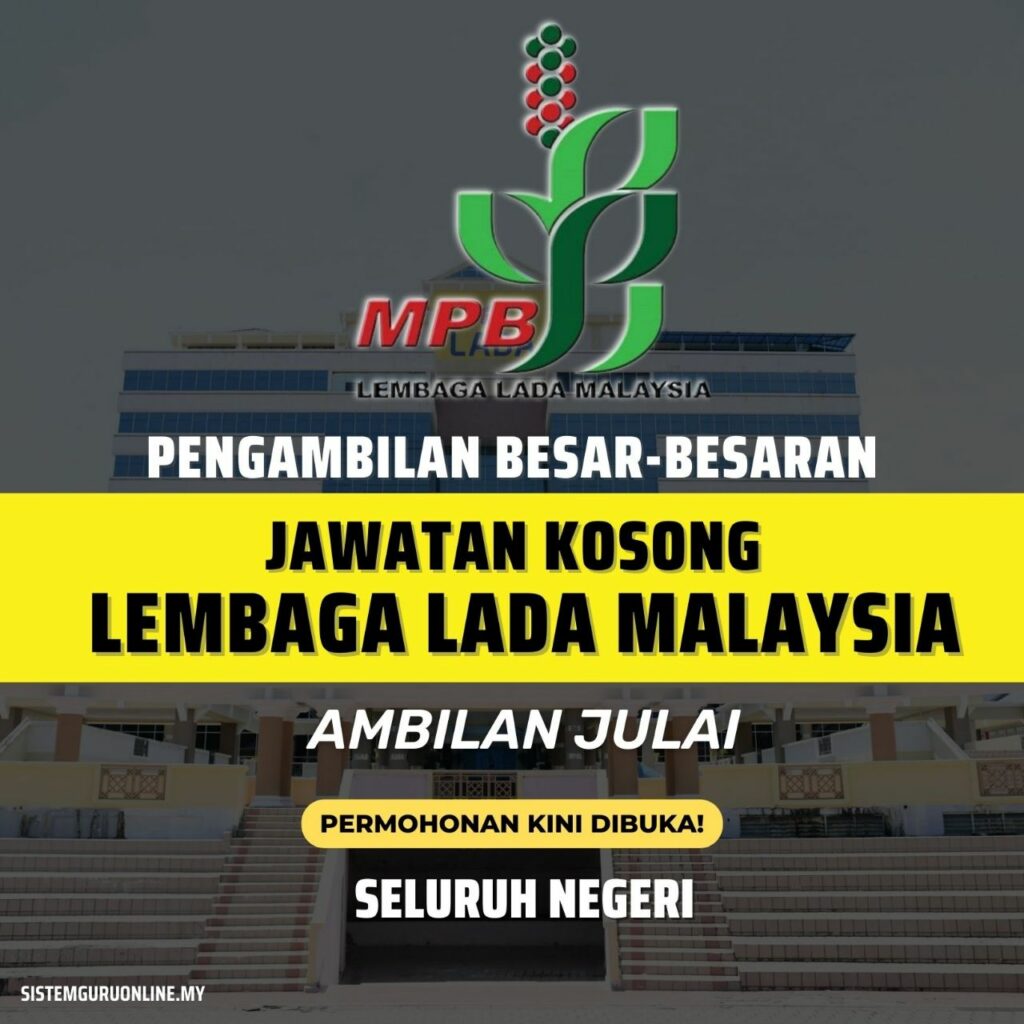 Permohonan Jawatan Kosong Lembaga Lada Malaysia Bulan 7