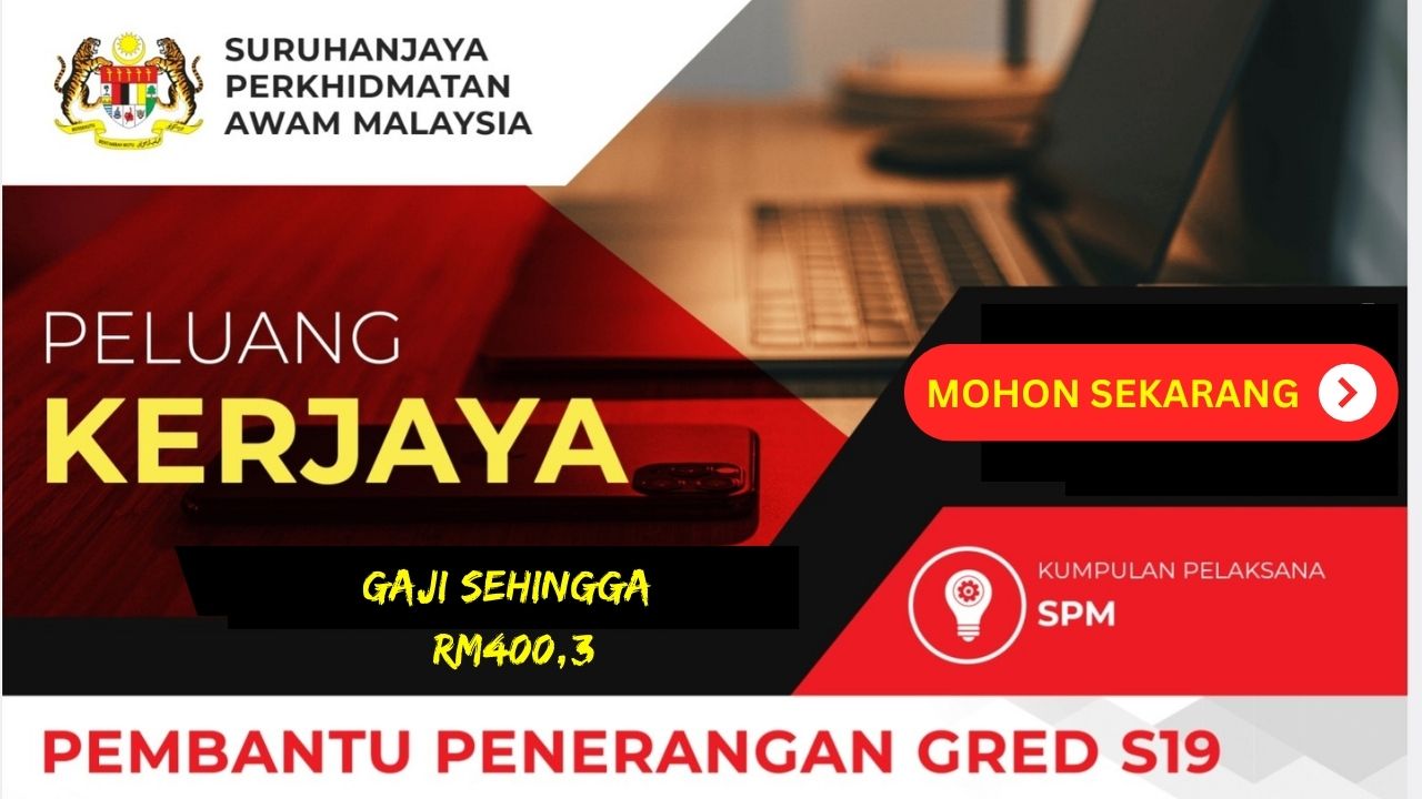 Lebih 20 Peluang Kerjaya Di Jabatan Penerangan Dengan Gaji Sehingga RM4,003