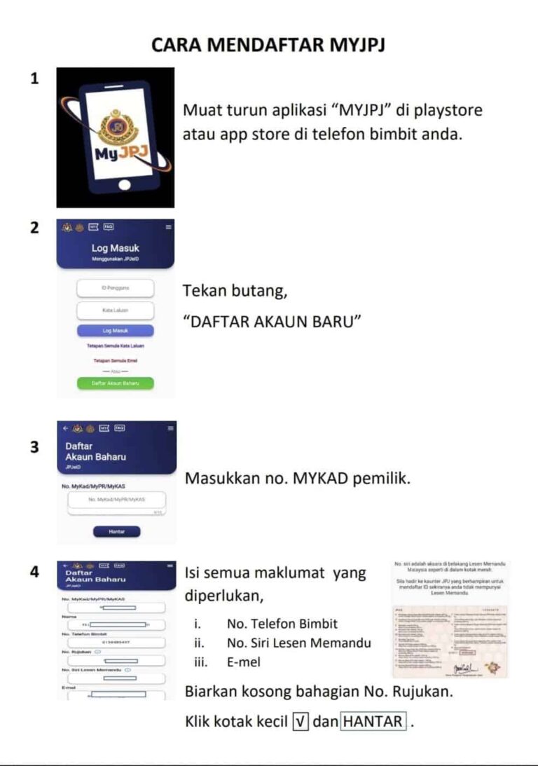 Cara Perbaharu Lesen Memandu Secara Online (MyJPJ/MySikap) 2023