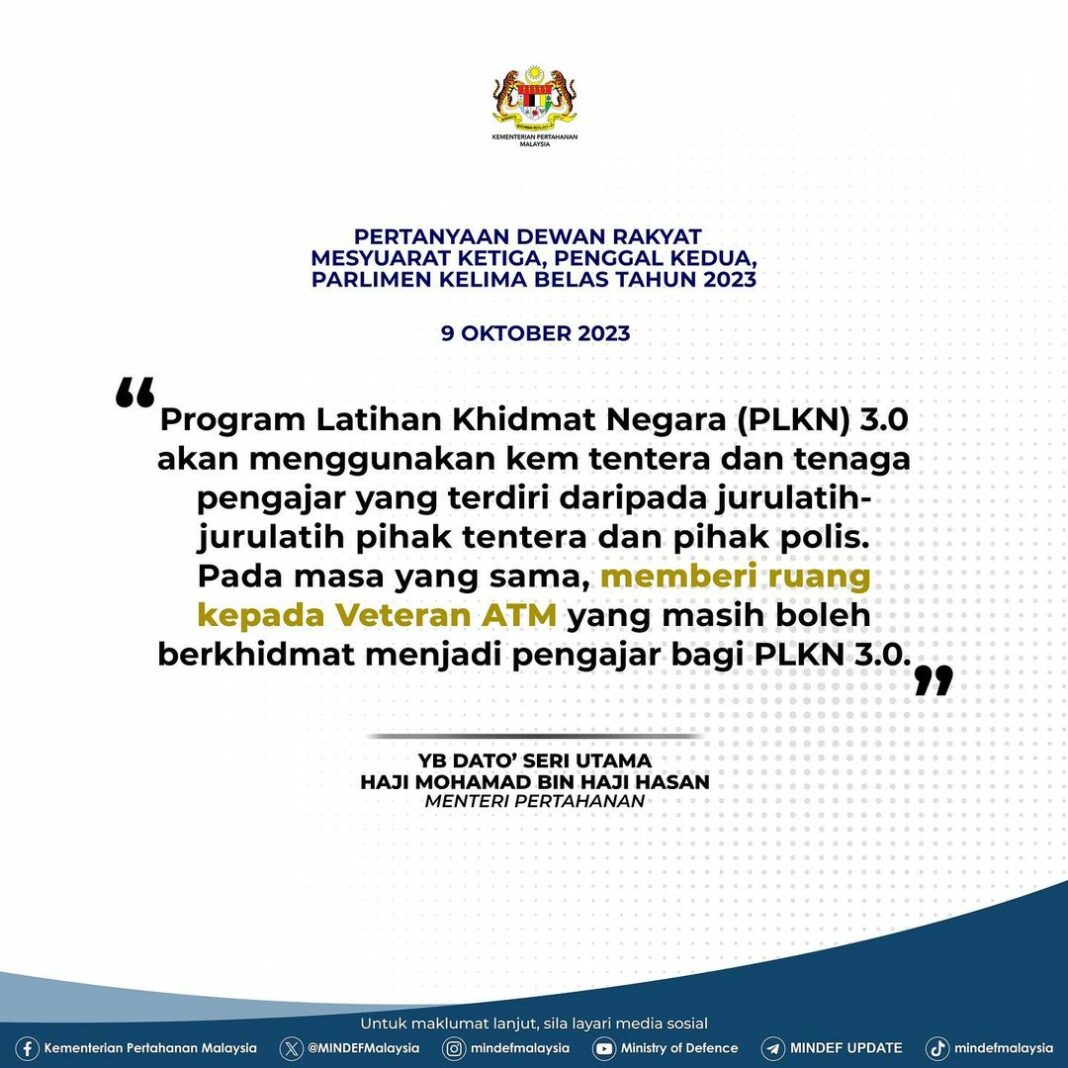 PLKN Fasa 3 : Program Latihan Khidmat Negara