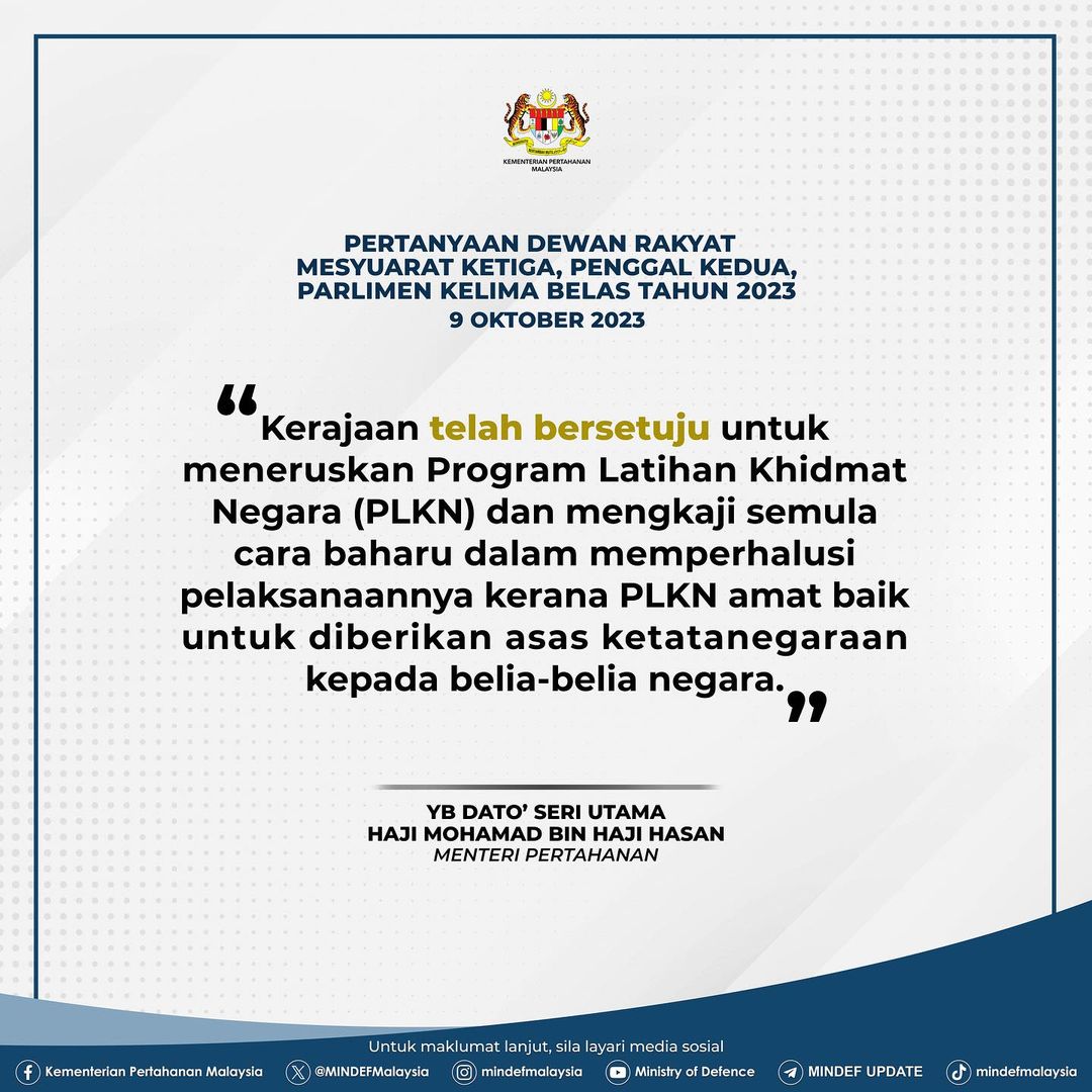 PLKN Fasa 3 : Program Latihan Khidmat Negara