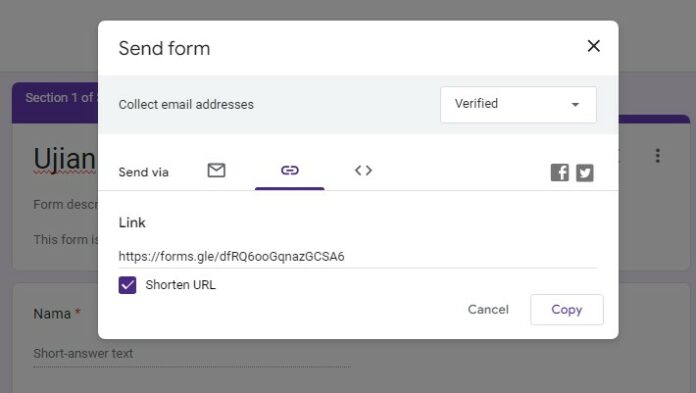 Cara Buat Google Form Kehadiran, Kuiz Dan Lain-lain Serta Cara Untuk ...