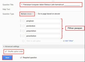 Cara Buat Google Form Kehadiran, Kuiz Dan Lain-lain Serta Cara Untuk ...