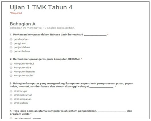 Cara Buat Google Form Kehadiran, Kuiz Dan Lain-lain Serta Cara Untuk ...