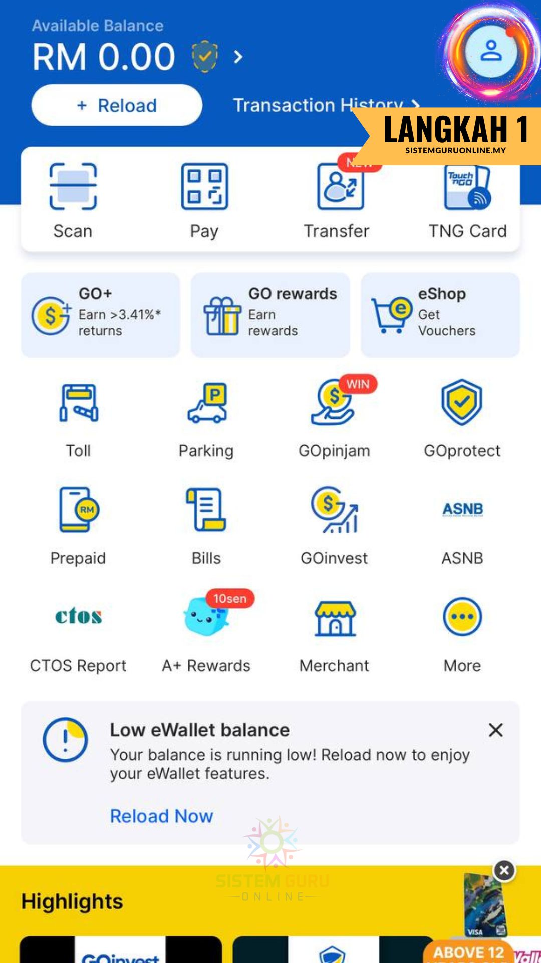 15 Langkah Untuk Dapatkan Kad Visa Debit Touch N Go (TNG) Dengan Title ...
