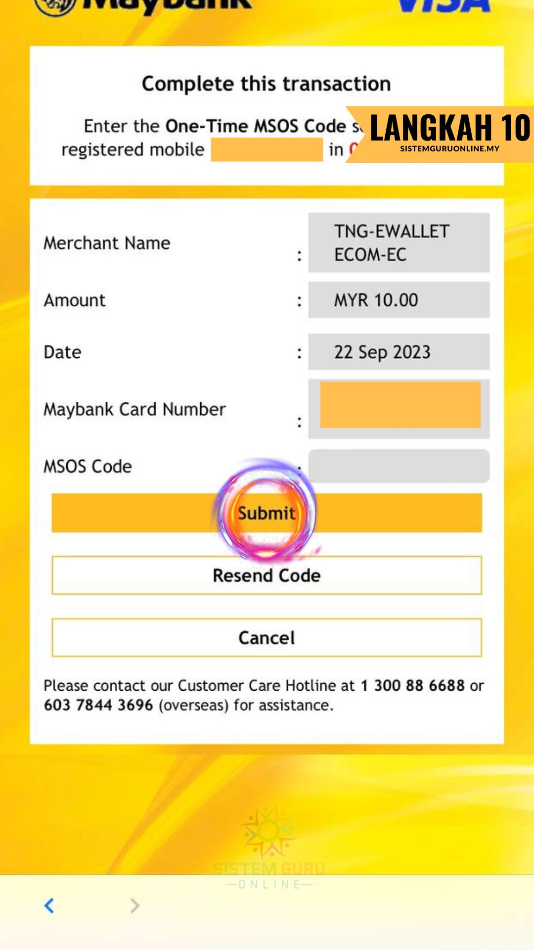 15 Langkah Untuk Dapatkan Kad Visa Debit Touch N Go (TNG) Dengan Title ...