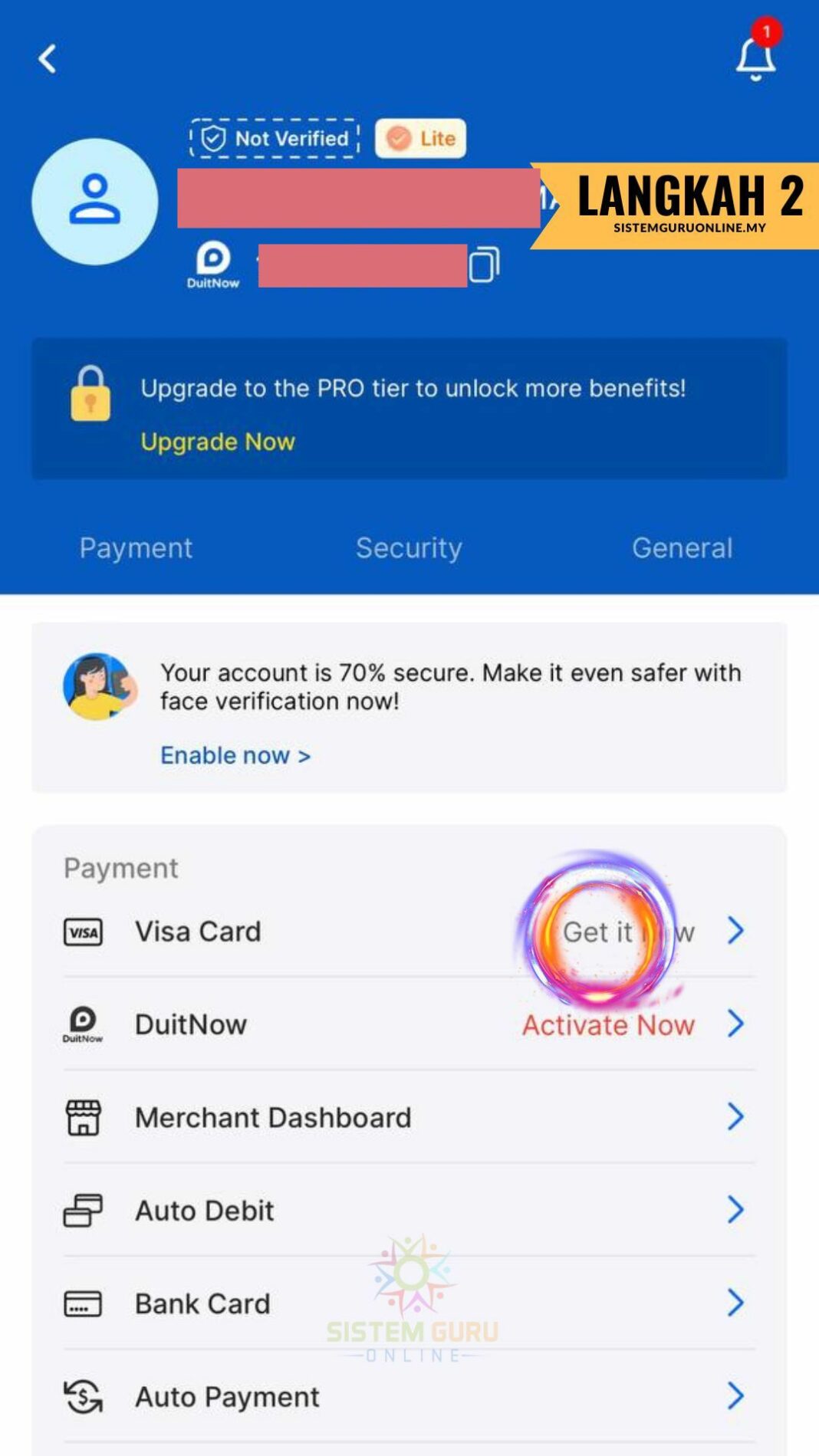 15 Langkah Untuk Dapatkan Kad Visa Debit Touch N Go (TNG) Dengan Title ...