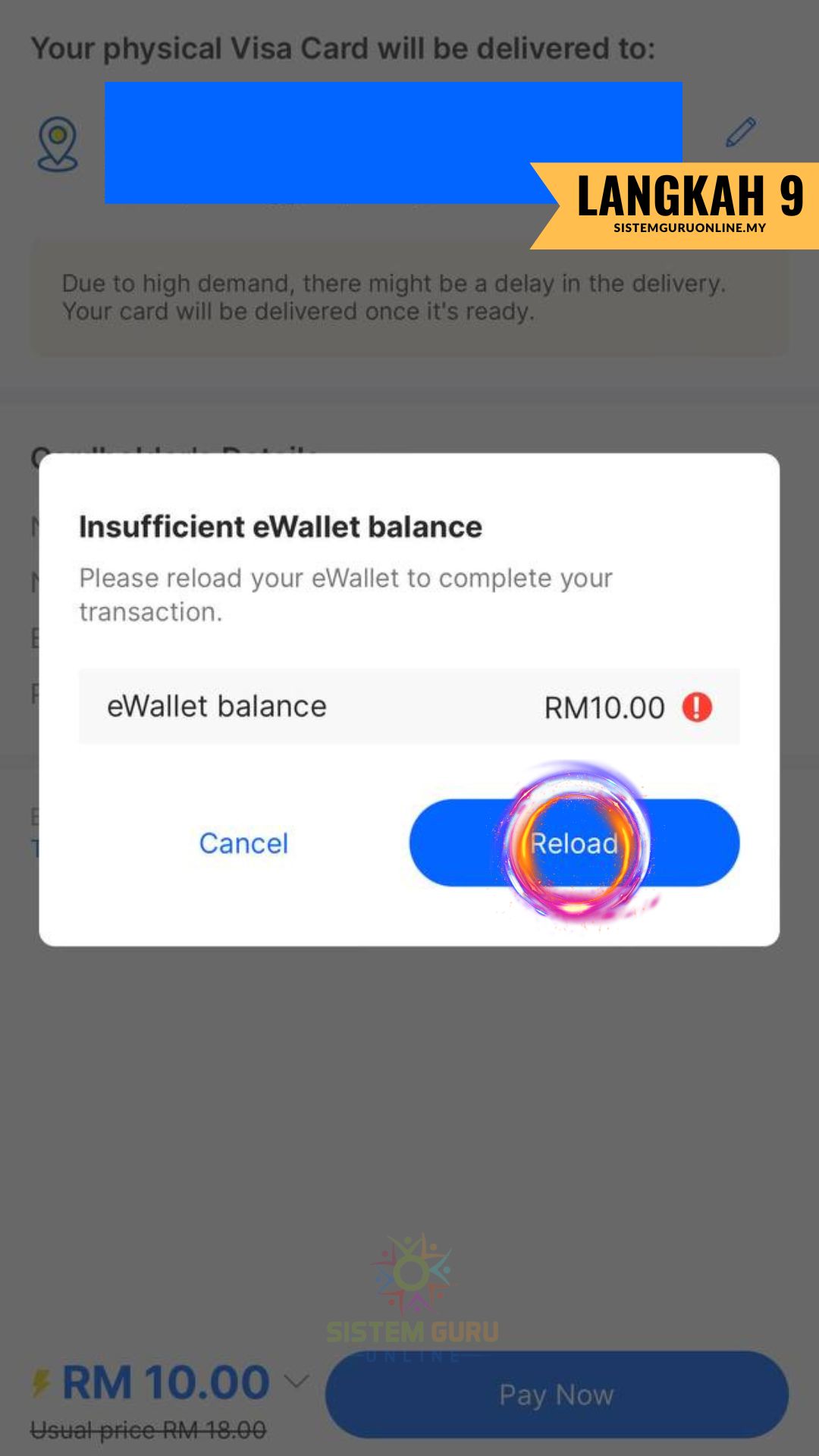 15 Langkah Untuk Dapatkan Kad Visa Debit Touch N Go (TNG) Dengan Title ...