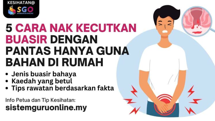 5 Cara Nak Kecutkan Buasir Luar Dan Dalam