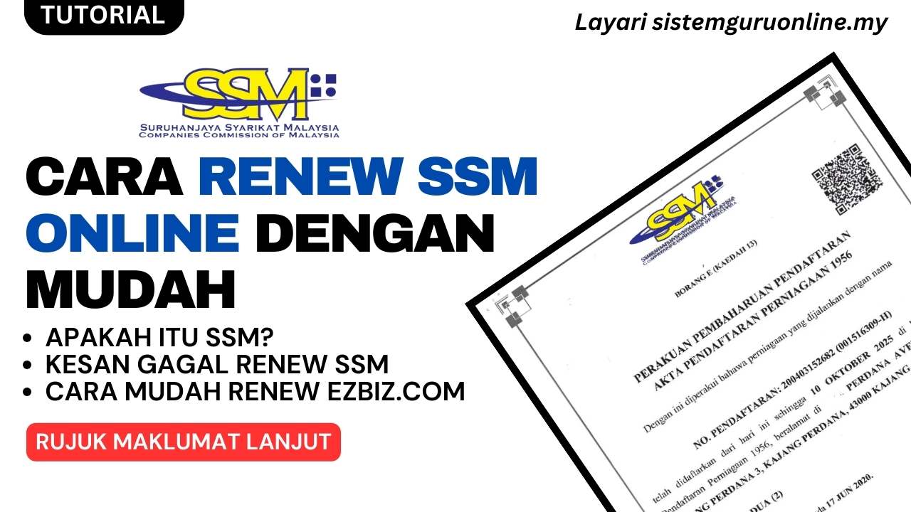 Cara Renew SSM Online Dengan 5 Langkah Mudah