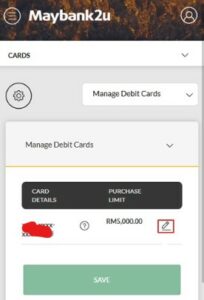 Cara Ubah Transfer Limit Maybank2u Dan Limit Pengeluaran Wang Kad Debit ...