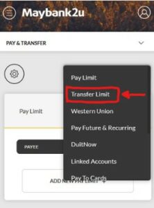 Cara Ubah Transfer Limit Maybank2u Dan Limit Pengeluaran Wang Kad Debit Maybank