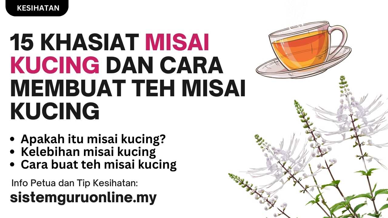 15 Khasiat Misai Kucing Dan Cara Membuat Teh Misai Kucing
