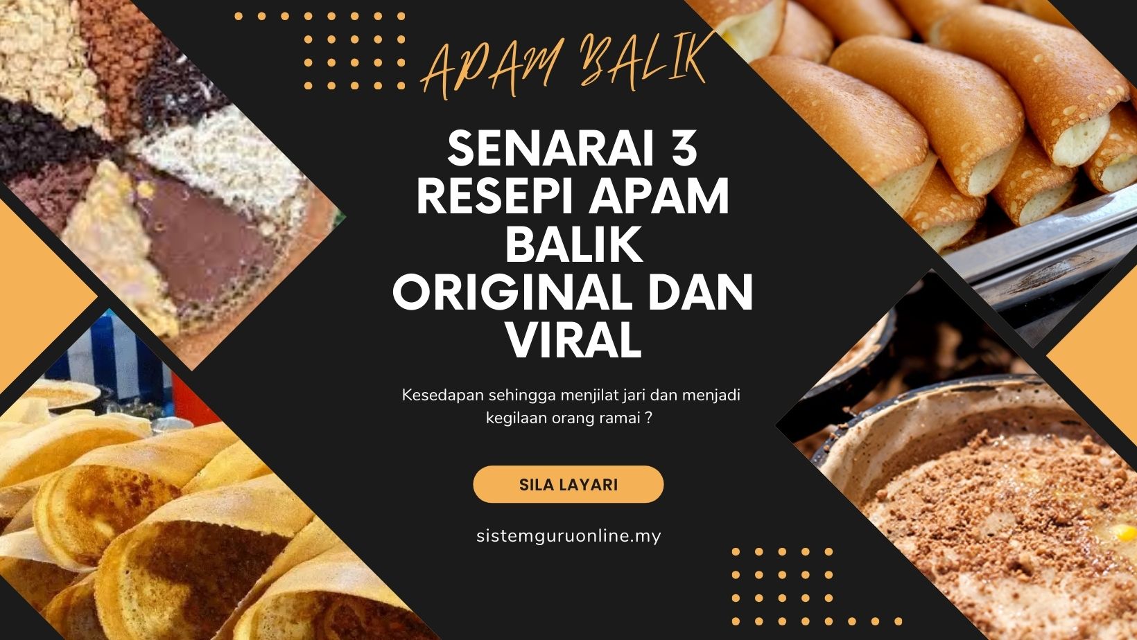 Senarai 3 Resepi Apam Balik Original Dan Viral