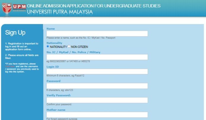 Login SMP UPM: Cara Daftar Dan Kemaskini Maklumat Pelajar UPM Yang ...