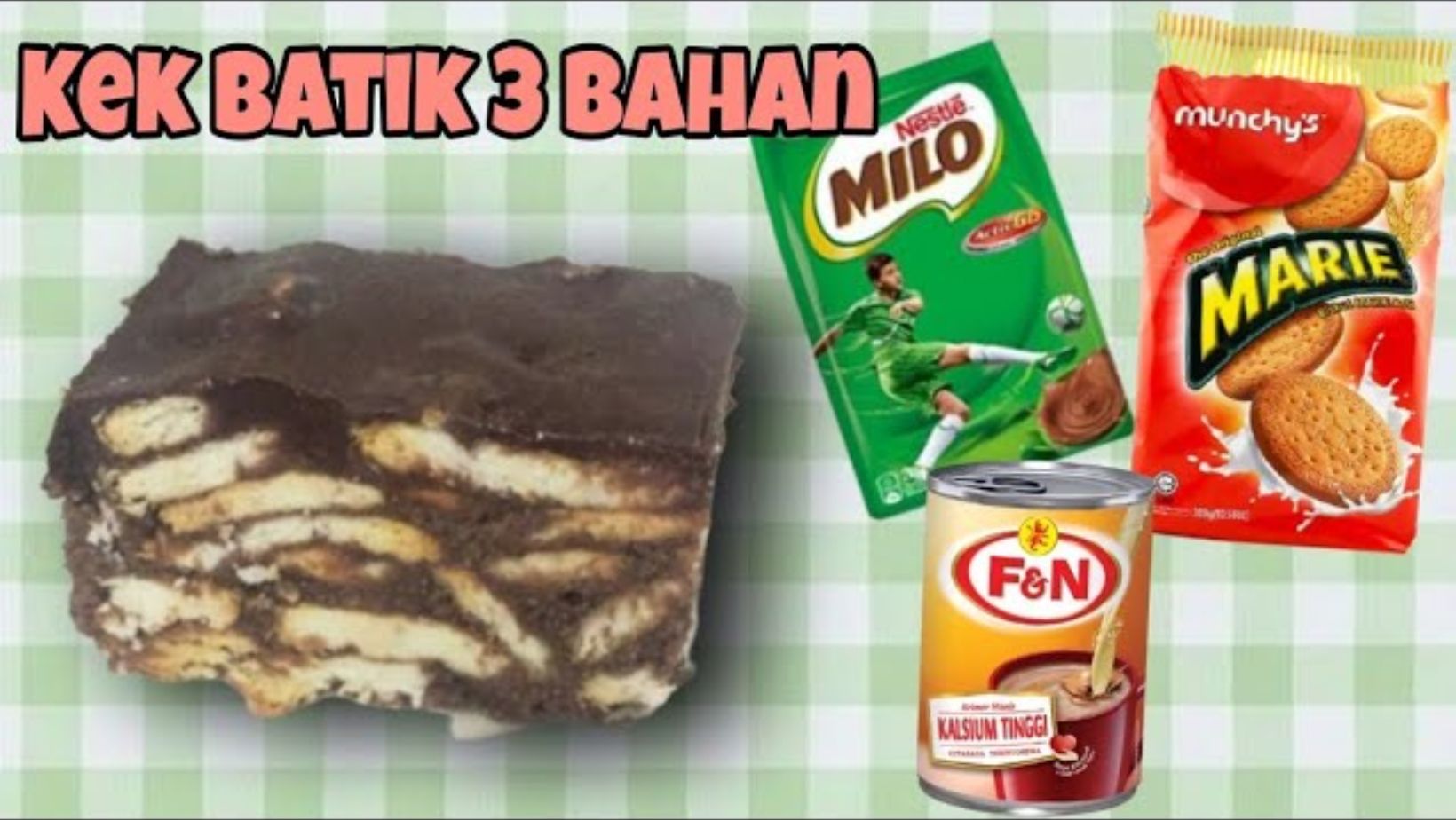 Cara Buat Kek Batik: Mudah, Lembut Dan Sedap Menggunakan 3 Bahan