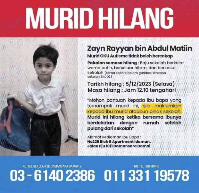 Berkenaan Zayn Rayyan Dibunuh, Kronologi Dan Fakta Kes