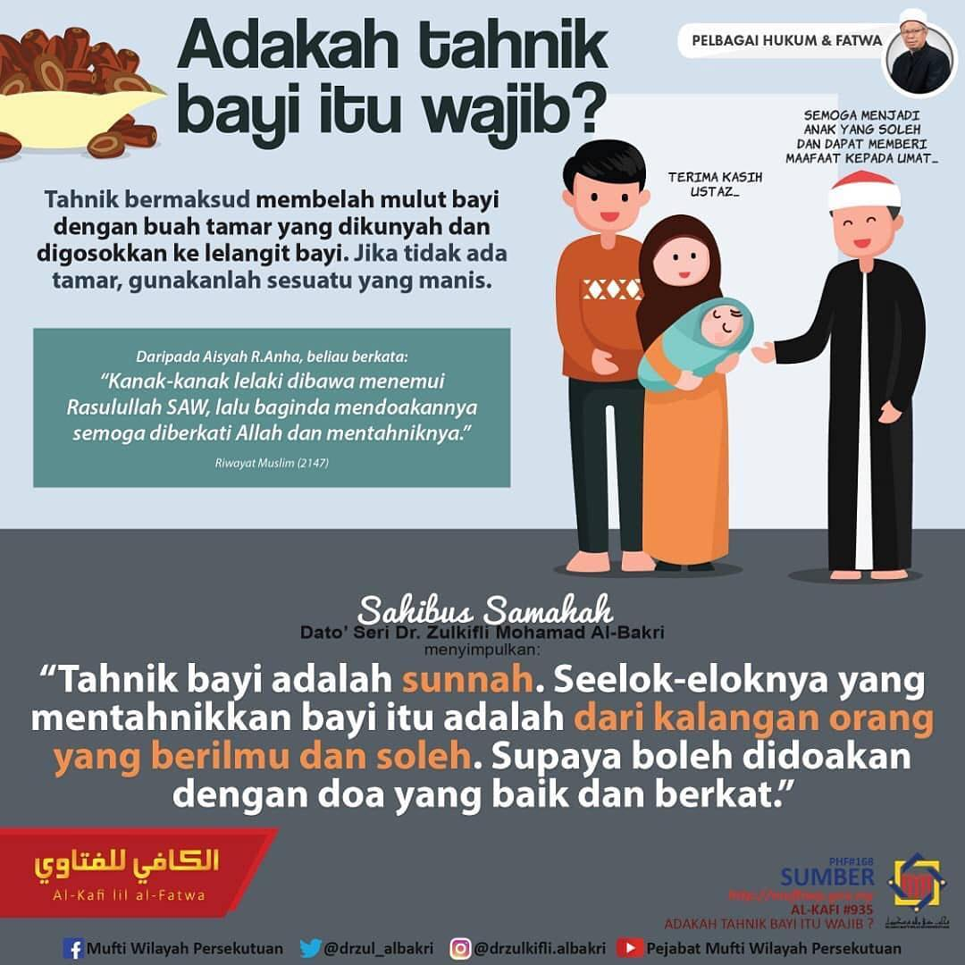 Cara Tahnik Bayi Lelaki Dan Perempuan Serta Doa Tahnik Bayi Ustaz Don