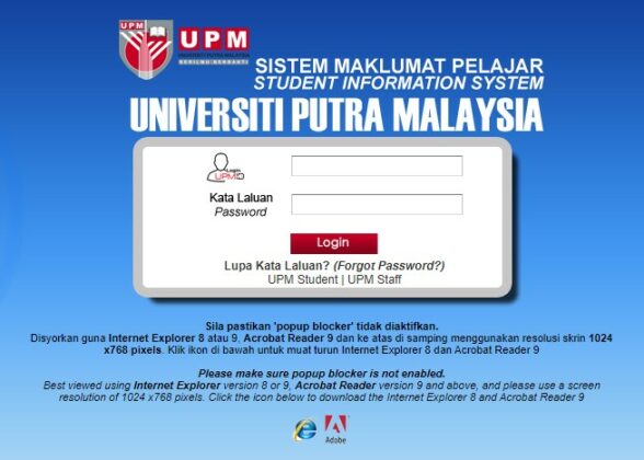 Login SMP UPM: Cara Daftar Dan Kemaskini Maklumat Pelajar UPM Yang ...