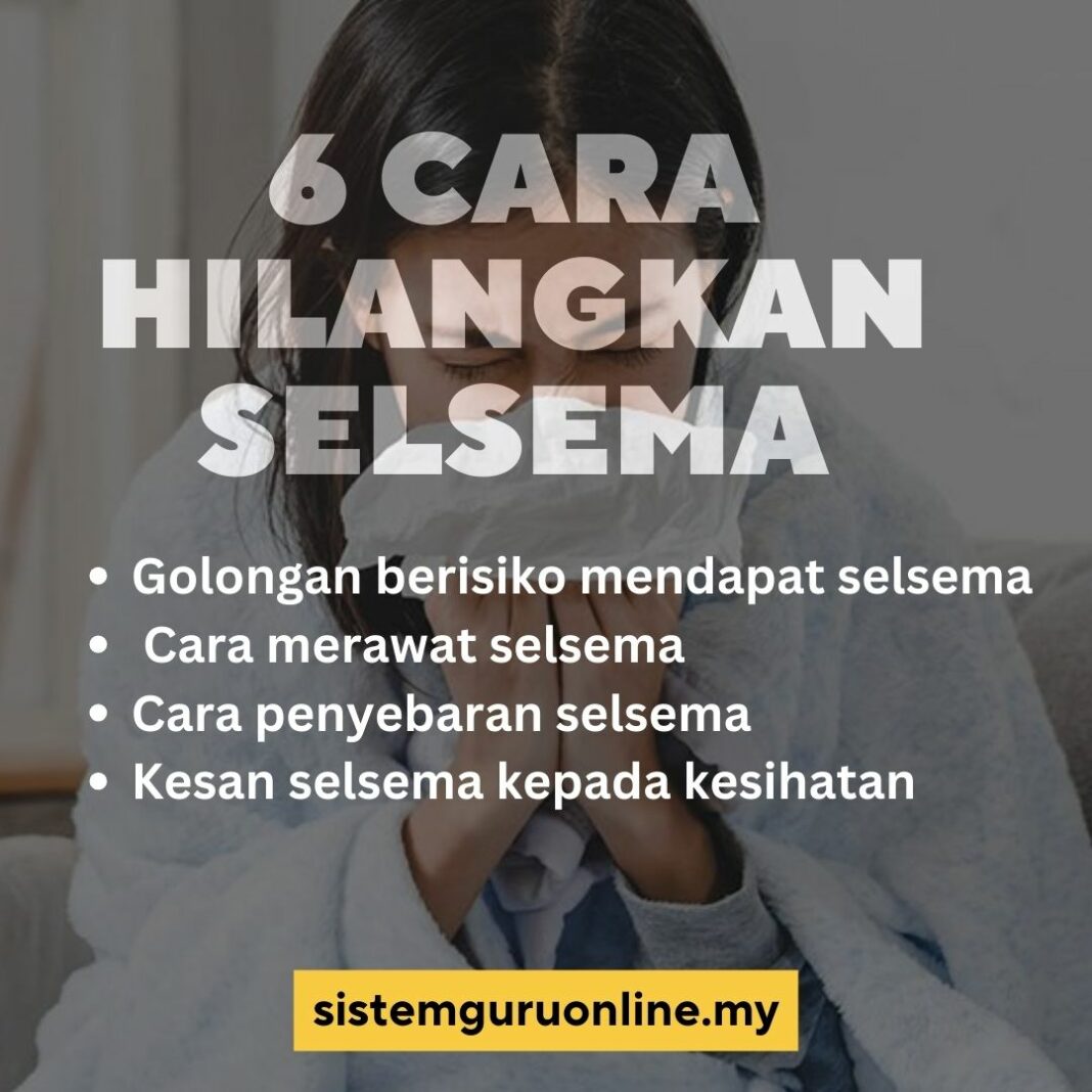 6 Cara Hilangkan Selsema Dengan Cepat Dan Mudah