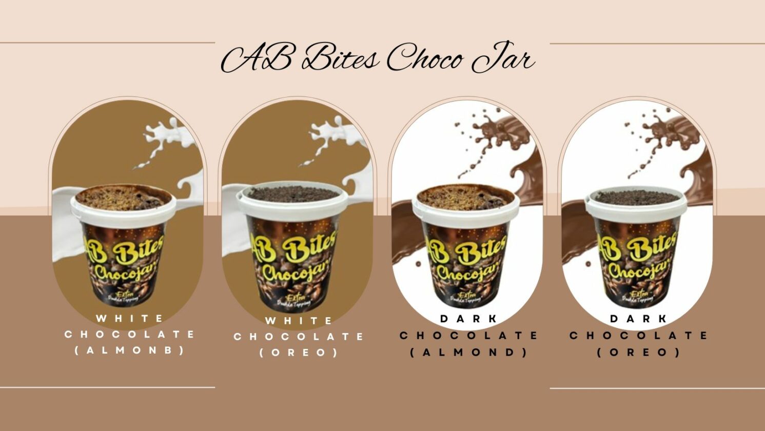 Produk AB Bites: Choco Jar Dengan 2 Perisa White Chocolate & Dark ...
