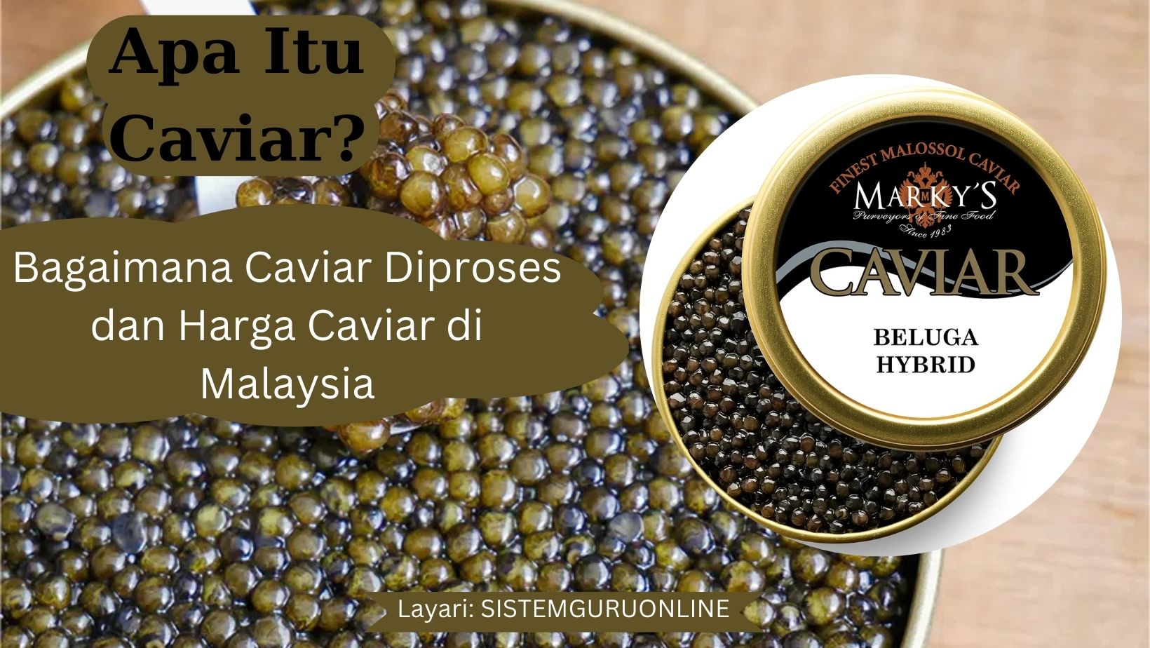 Apa Itu Caviar: Bagaimana Caviar Diproses Dan Harga Caviar Di Malaysia