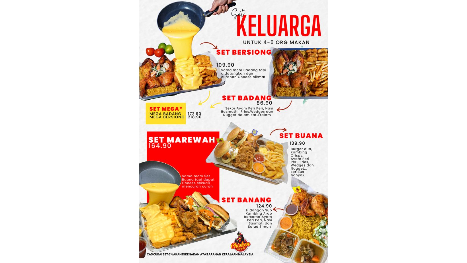 Chicken Royale: 16 Set Menu Makanan Popular Di Chicken Royale