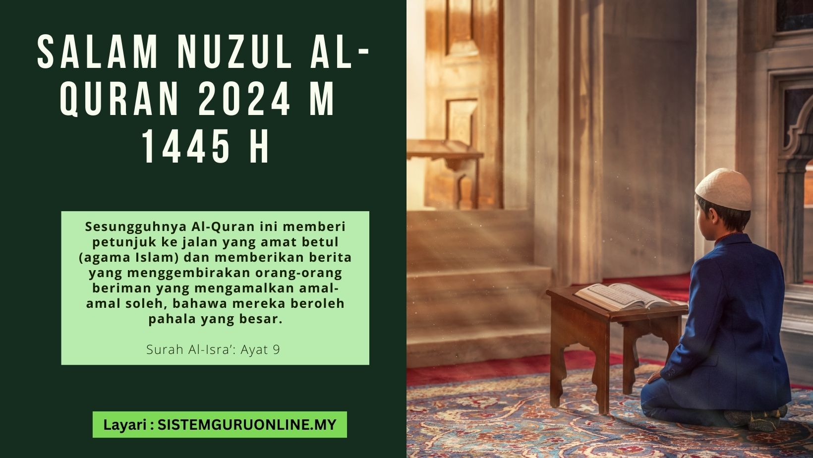 Tarikh Rasmi Nuzul Al-Quran 2024