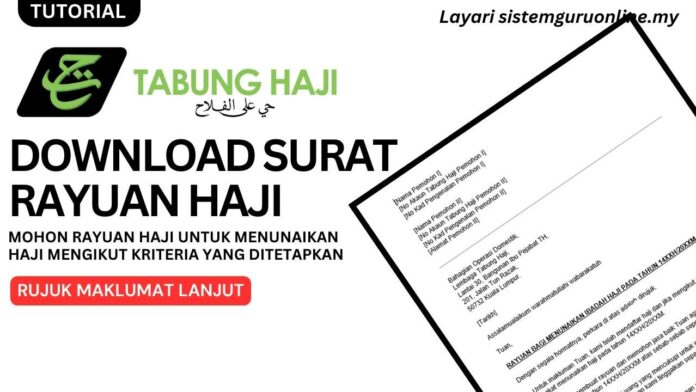 Download Surat Rayuan Haji 2024 Dan Senarai Alasan Mohon Rayuan Haji